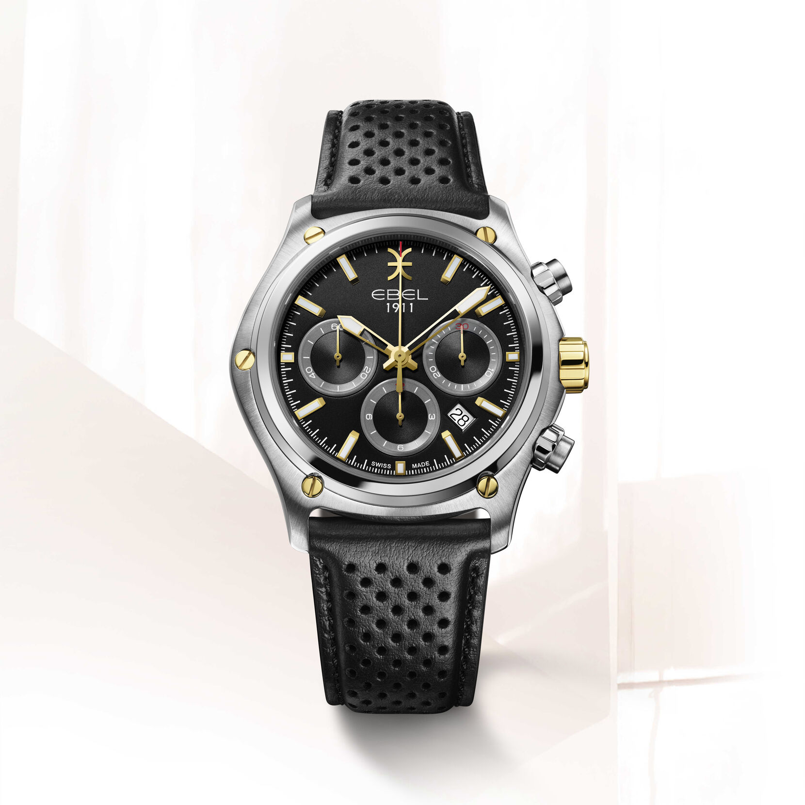 EBEL | Men's watch EBEL 1911, stainless steel and 18k yellow gold