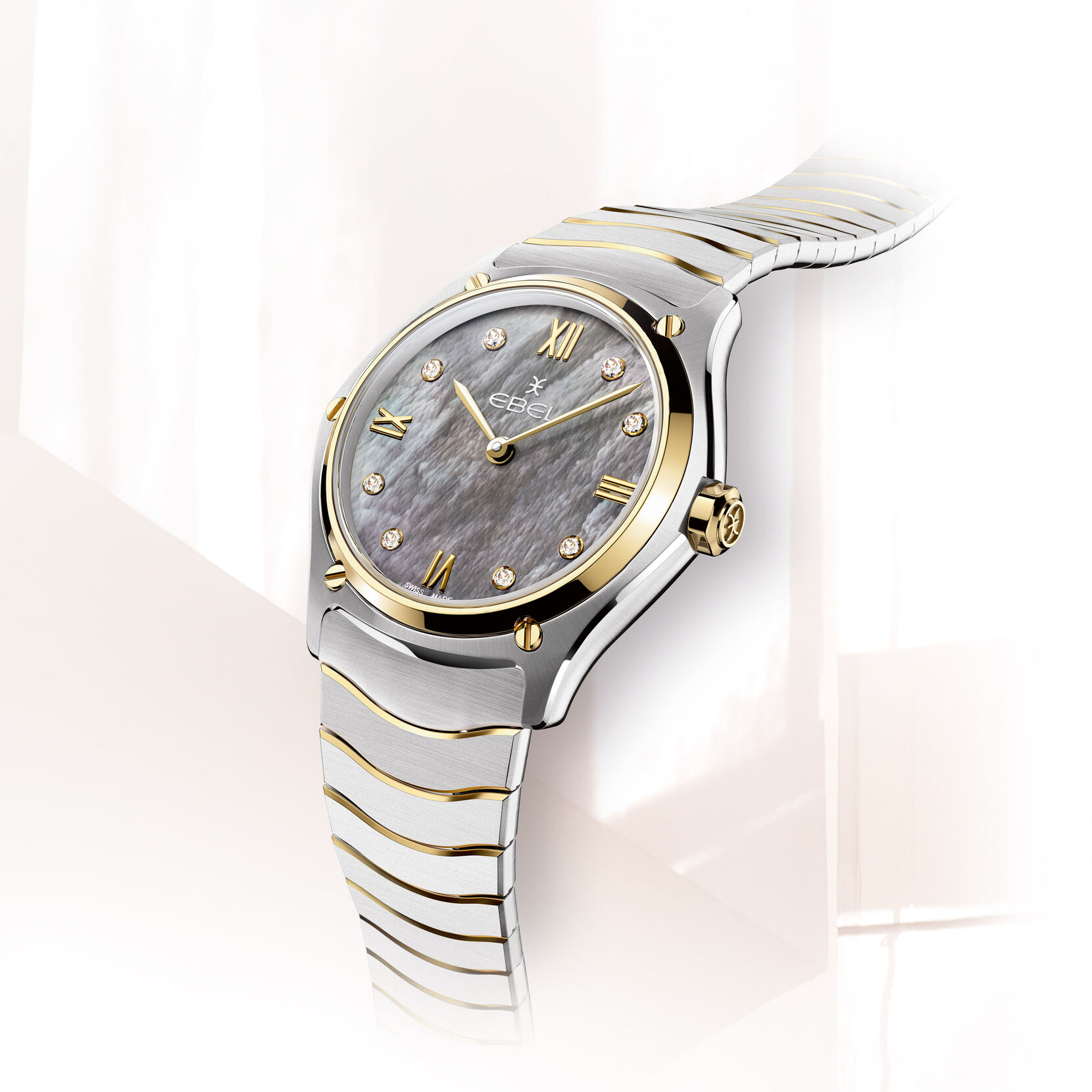 EBEL | Women's EBEL Sport Classic watch, stainless steel and 18K yellow ...