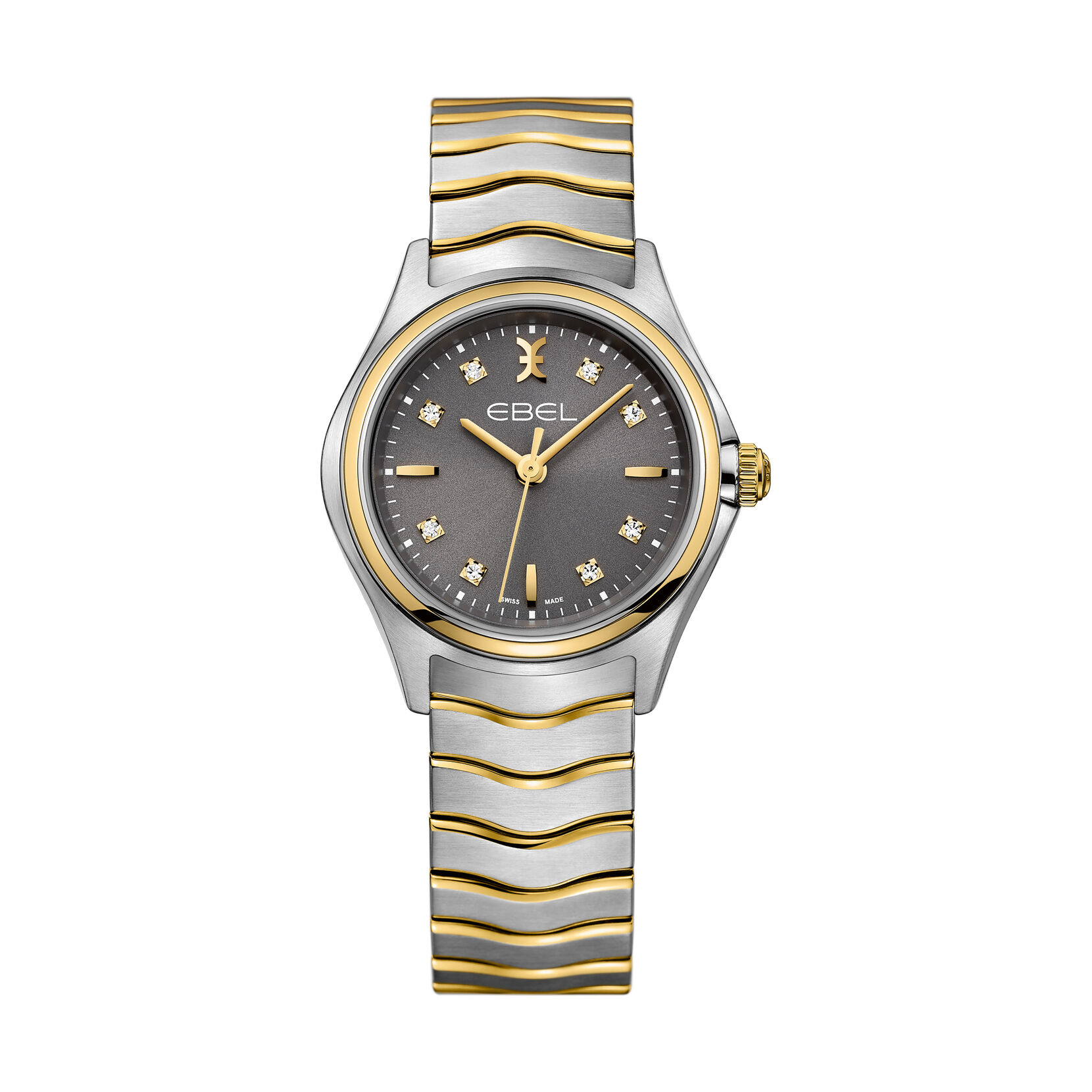 EBEL | Women's Watch EBEL Wave, stainless steel and 18K yellow gold ...